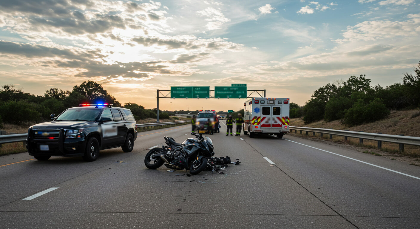 Motorcyclist Seriously Injured After a Crash on Interstate 35 in ...
